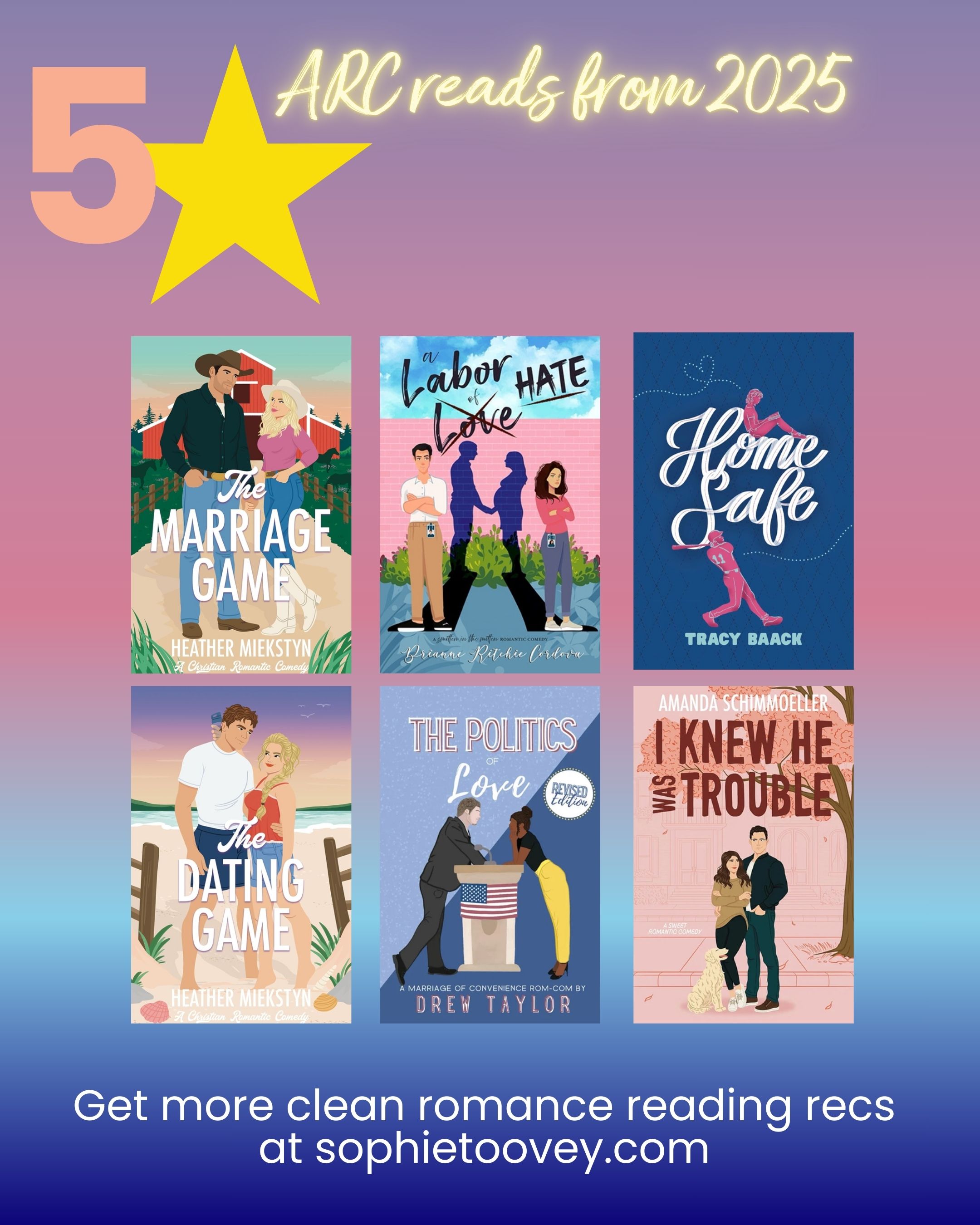 5 star ARC reads from 2025 – Sophie Toovey